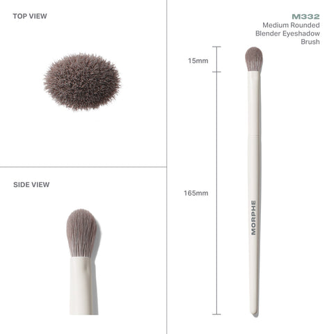 M332 Medium Rounded Blender Eyeshadow Brush – Morphe UK